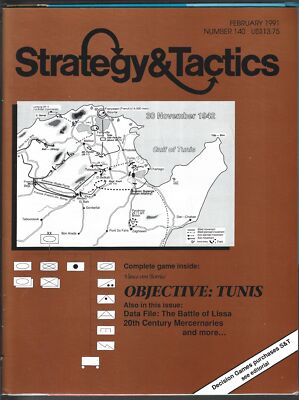 Strategy & Tactics Magazine #140 Objective Tunis November 1942 ...