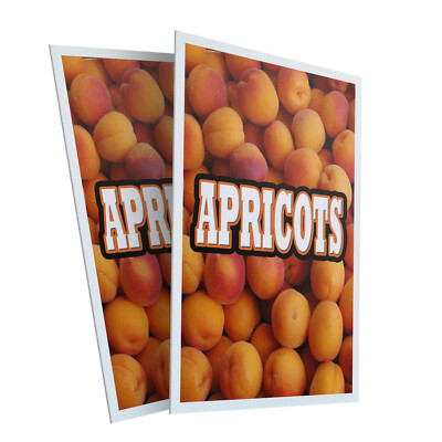 Coroplast Apricots 24" x 36" 2 Pack Of Store Sign Plastic Or Decal | eBay