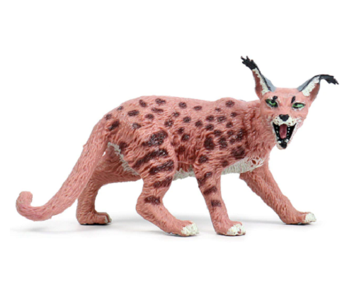 3.94in/10cm Lynx Cat PVC Toy Leopard Wild Animal Action Figure Doll ...