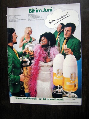 Bitburger Pils - Bit im Juni 1975 • Werbung Reklame Advertising | eBay.de