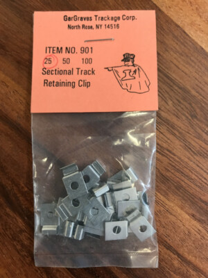 Gargraves trackage corp 901 sectional Track Retaining Clips (S9) | eBay