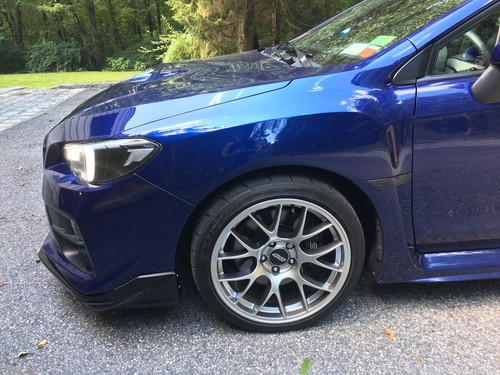 Fits 15-17 Subaru WRX STI S208 Style Front Bumper Lip Spoiler - PU for ...