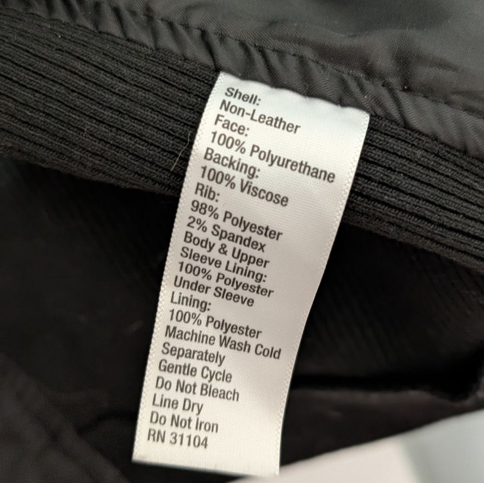 New Directions Plus Size Black Vegan Leather Moto Jacket 3X Edgy Rocker ...