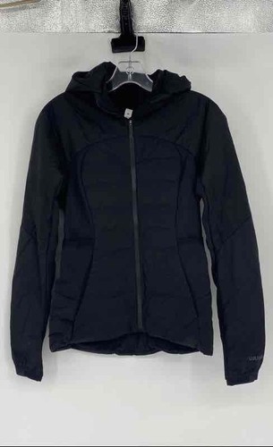 Lululemon Womens Black Long Sleeve Full-Zip Hooded Puffer Jacket Size 6 ...