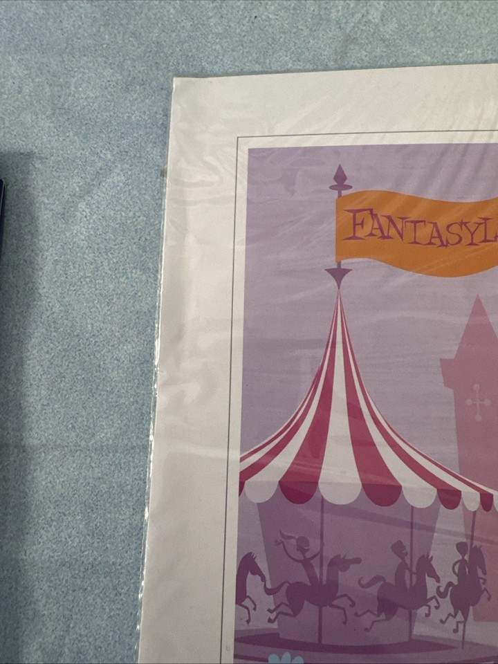 SHAG Disney FANTASYLAND Josh Agle DISNEYLAND PRINT 11” x 14” Pandora ...