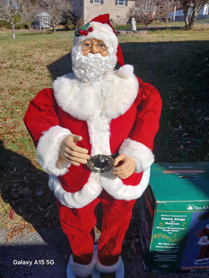 Gemmy Life Size Tall Animated Singing Dancing GEMMY SANTA Vintage | eBay