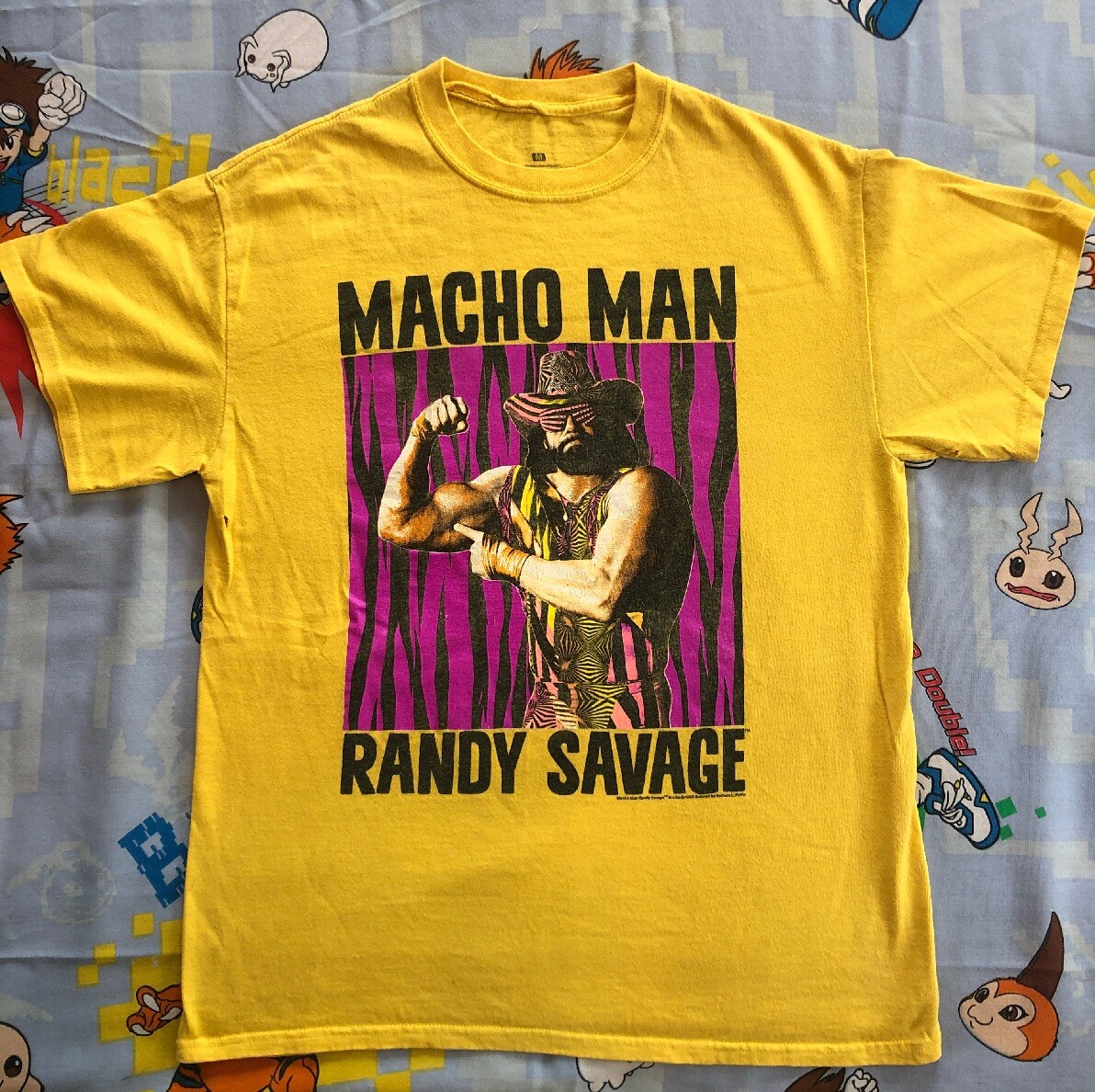 Macho Man Randy Savage WWE/WWF/WCW wrestling T-Shirt … - Gem
