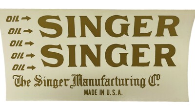 Storage & Display - Decals For Antique Singer 66 Sewing