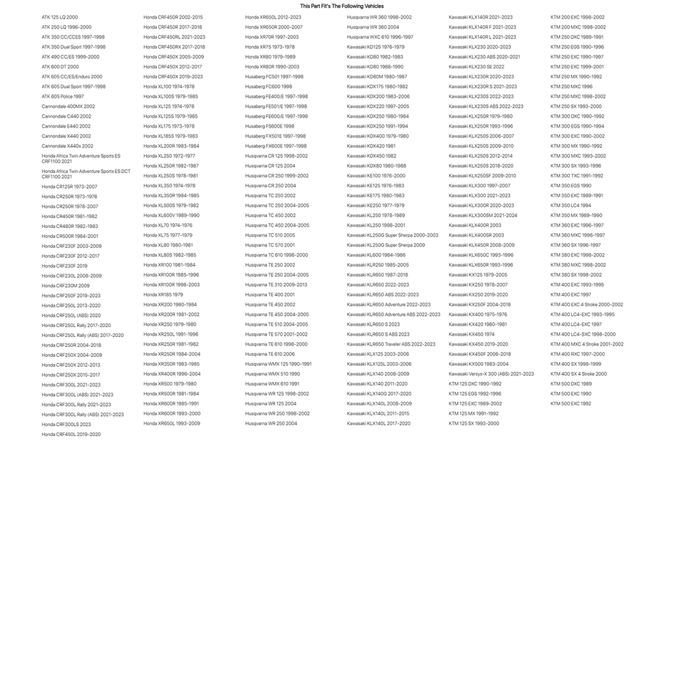 Mika Metals 7/8" Handlebars KTM Bend Black For KTM 550 DXC 1992 | eBay