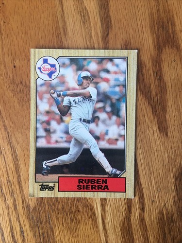 1987 Topps #261 Ruben Sierra Rookie Card Texas Rangers RC | eBay