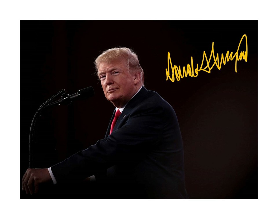 Donald Trump 11x14 Large Signed Photo Print make America great ...