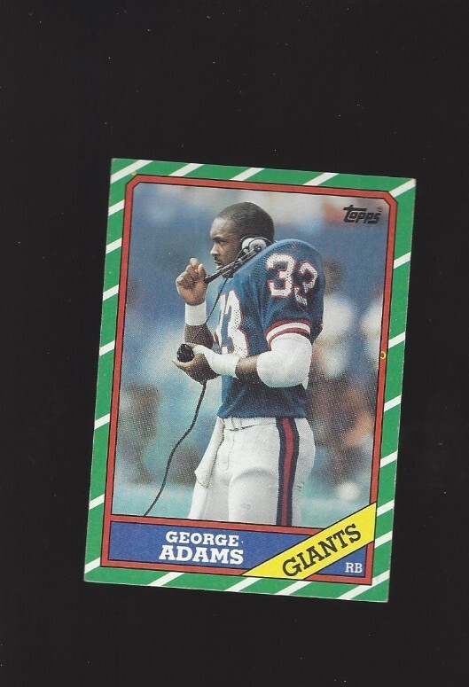 1986 Topps - George Adams #140 C* on Copyright Line (RC) for sale ...