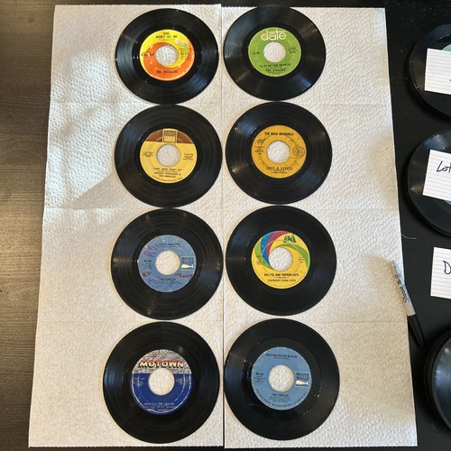 (8) 45 RPM Records 1960’s Hits; Outsiders, Zombies, Miracles, Turtles ...