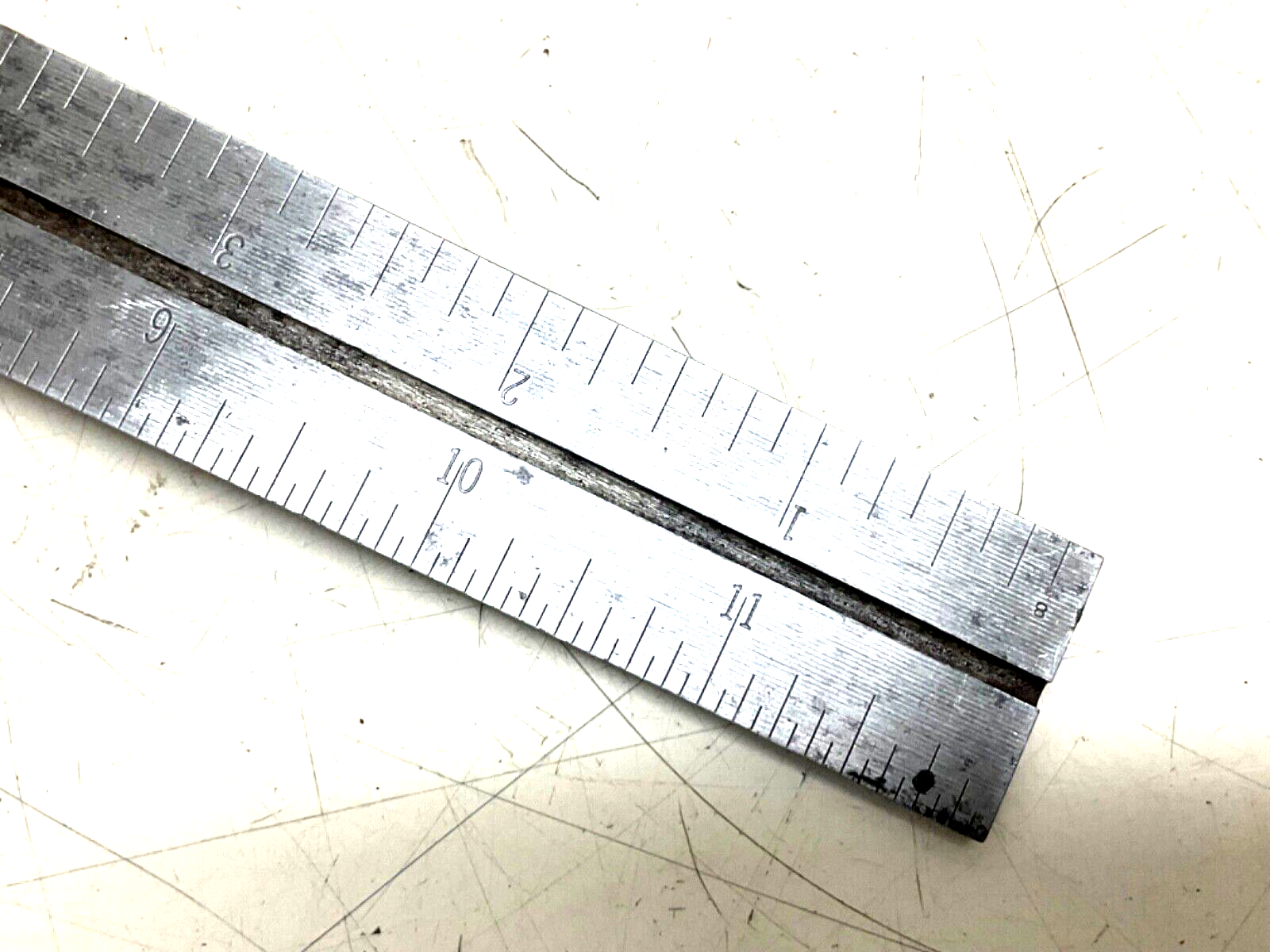 BLUE-POINT TOOLS GA-282A 12” RULE w/ PROTRACTOR HEAD, 8ths 16ths 32nds ...