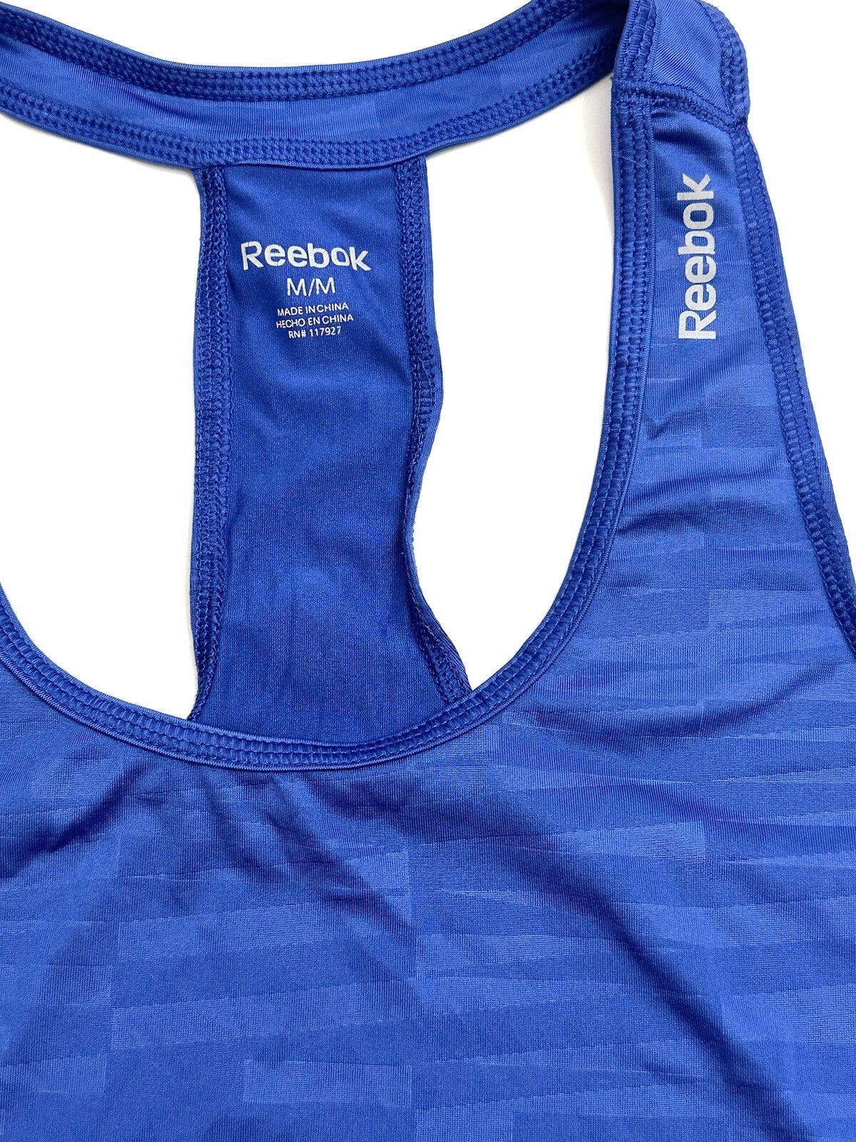 Reebok Royal Blue Racerback Tank Top Shirt Womens Size Medium | eBay