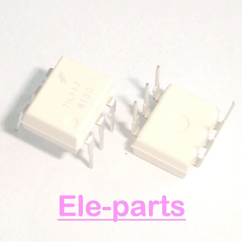 10 PCS TIL117 DIP-6 L117 6 Pin Dip Phototransistor Photocoupler Chip IC ...