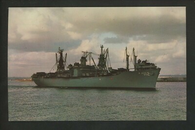 Military Ship postcard USN Navy USS Tulare AKA-112 attack cargo ship ...