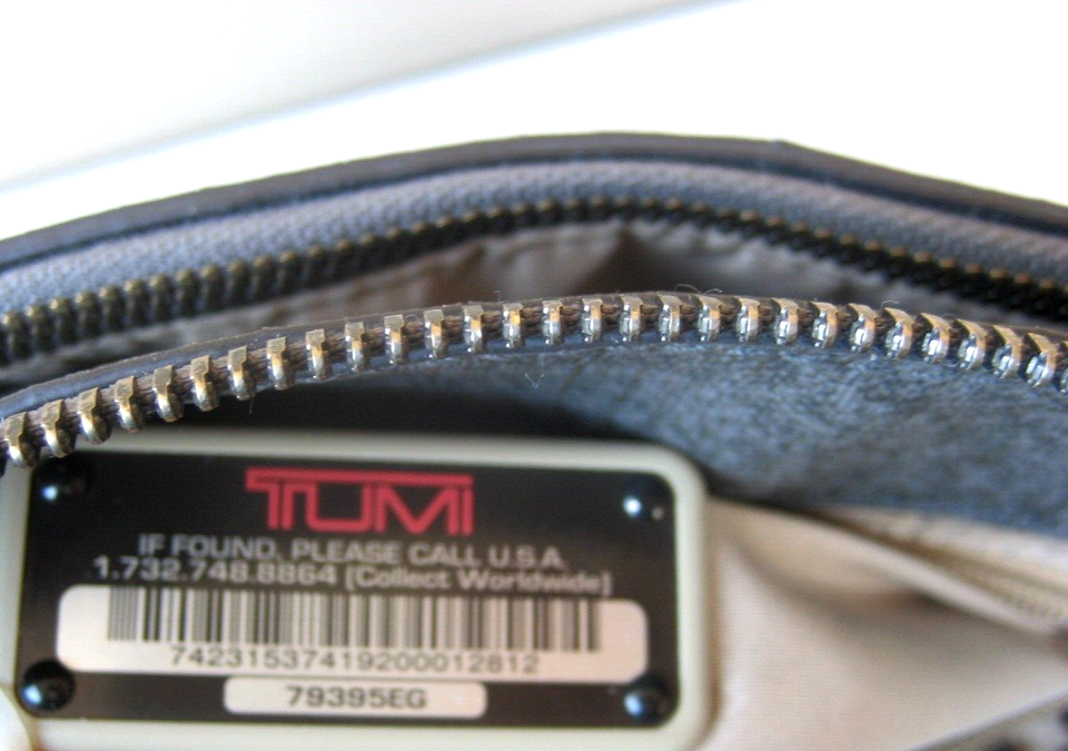 TUMI Sinclair Emma Business Briefcase Messenger Laptop Bag Grey Coated Canvas | eBay