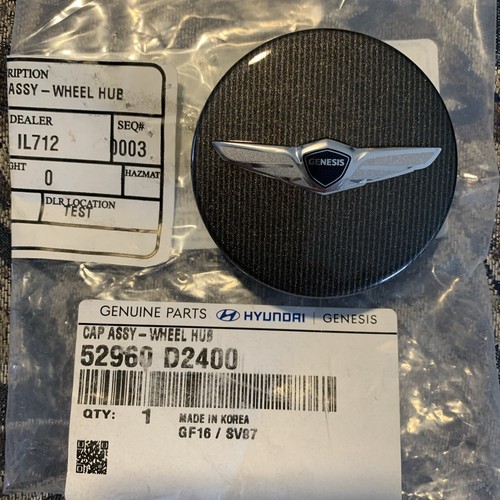 2017-2023 Hyundai Genesis Center Cap 52960-D2400 | Genuine OEM | Black ...