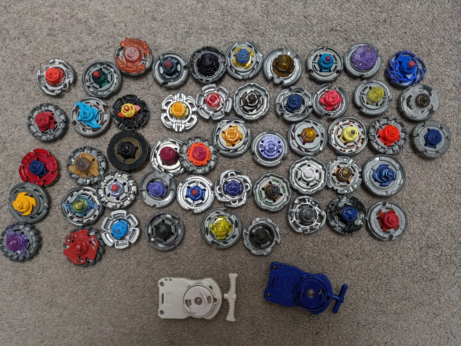 Beyblade lot of Takara Tomy + Hasbro Metal Fight Beyblades + String ...