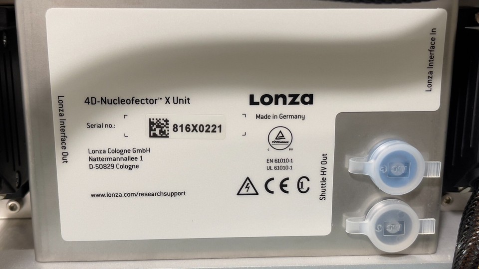 Lonza 4D-Nucleofector Core Unit with X Unit | eBay