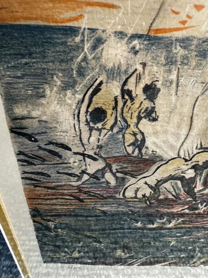 Salvador Dali rare "Tuna Fishing" original print signed by the artist ...