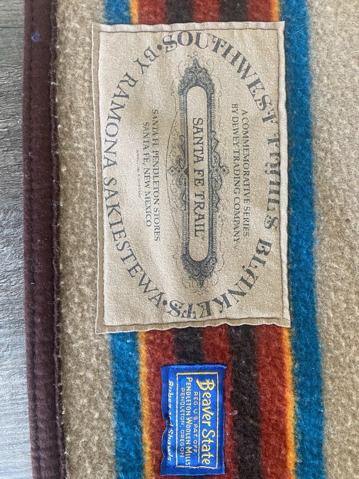 Vintage Pendleton Blanket Santa Fe Trail Ramona Sakiestewa NR! | eBay