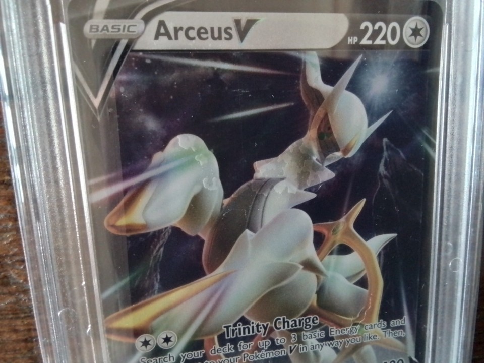 Pokemon Cards promo Holo 122 /172 arceus ar sr ex graded slab card gold ...