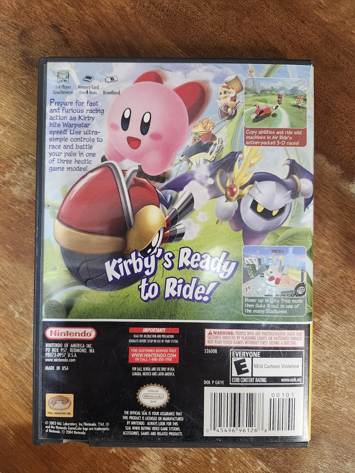 Kirby Air Ride Nintendo GameCube 2003 Complete with Manual | eBay