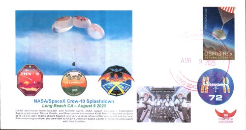 2025 NASA/SpaceX Crew-10 Splashdown Long Beach CA 9 August | eBay