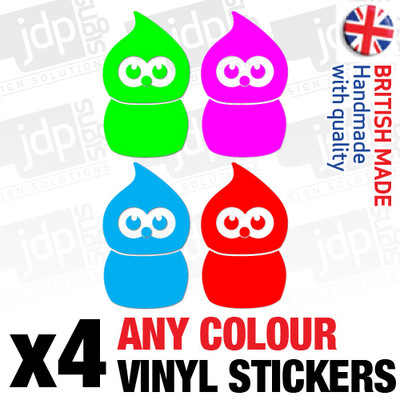 4X SMALL ZINGY EDF ENERGY ADVERT VINYL CAR STICKERS - ANY COLOUR - JDM ...
