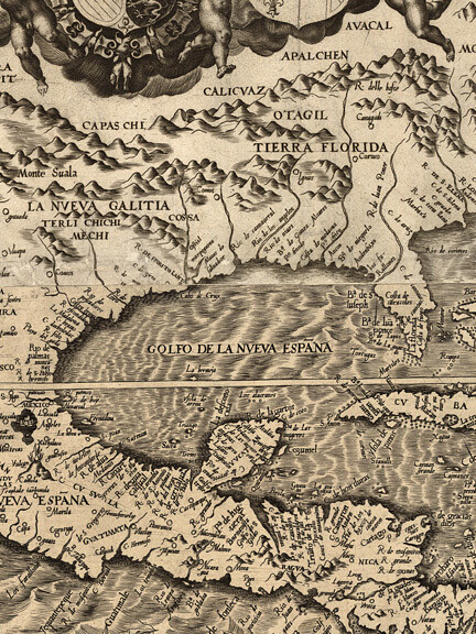 1562 America New World Map Exploration Art Print - 24x28 | eBay