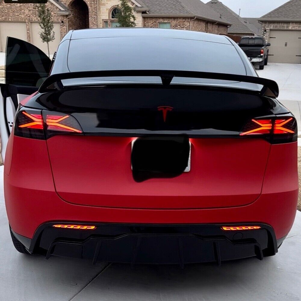 Rear Bumper Reflector Brake Fog DRL Indicator Light For Tesla Model Y ...