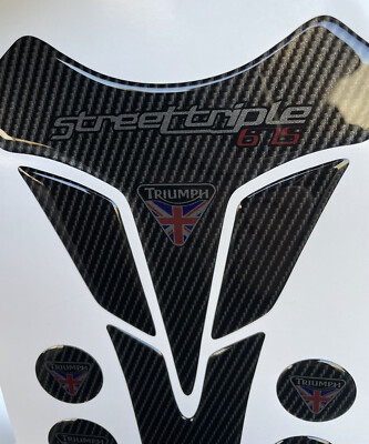 TRIUMPH STREETTRIPLE 675 FUEL TANK PROTECTOR CARBON TRIUMPH STREET ...