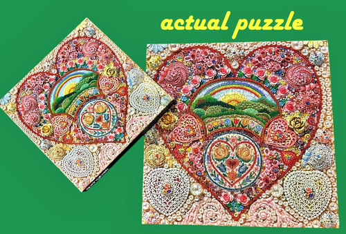 SPRINGBOK Vintage Puzzle LOVE IS IN THE HEART IN BLOSSOM 500+ Pieces ...