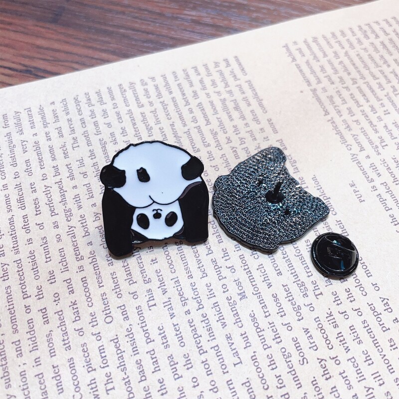Enamel Pin for Men and Women Panda Lapel Badge Brooch Couple Pins | eBay