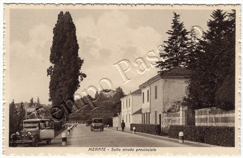 Cartolina di Merate, automobili e panorama - Lecco | eBay