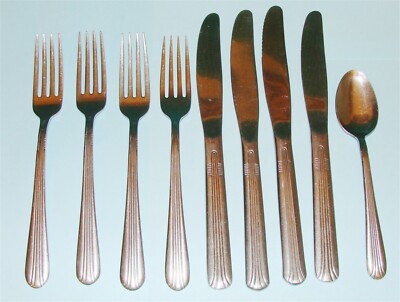 Vtg International Silver Insico Empire Stainless Silverware Flatware ...