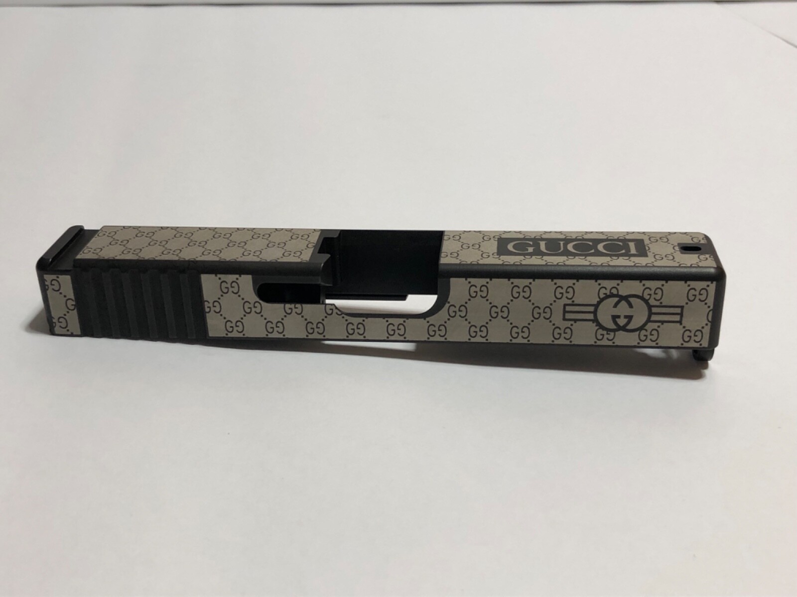 Custom Laser etched Glock 19 Slide Gen3 g19 Gucci black nitrite | eBay