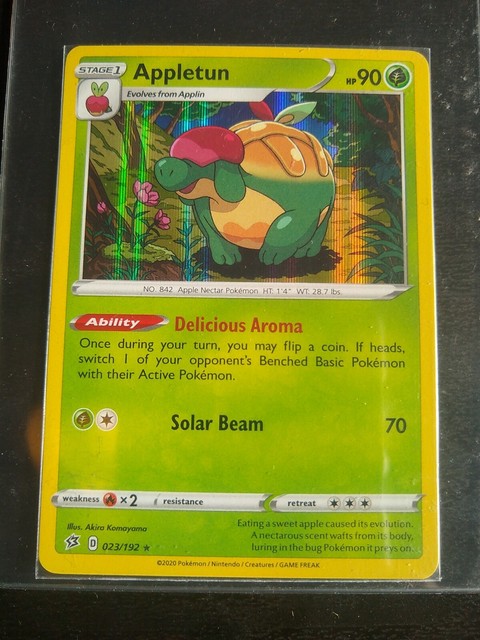 Pokémon TCG Appletun Rebel Clash 023/192 Reverse Holo Holo Rare for ...