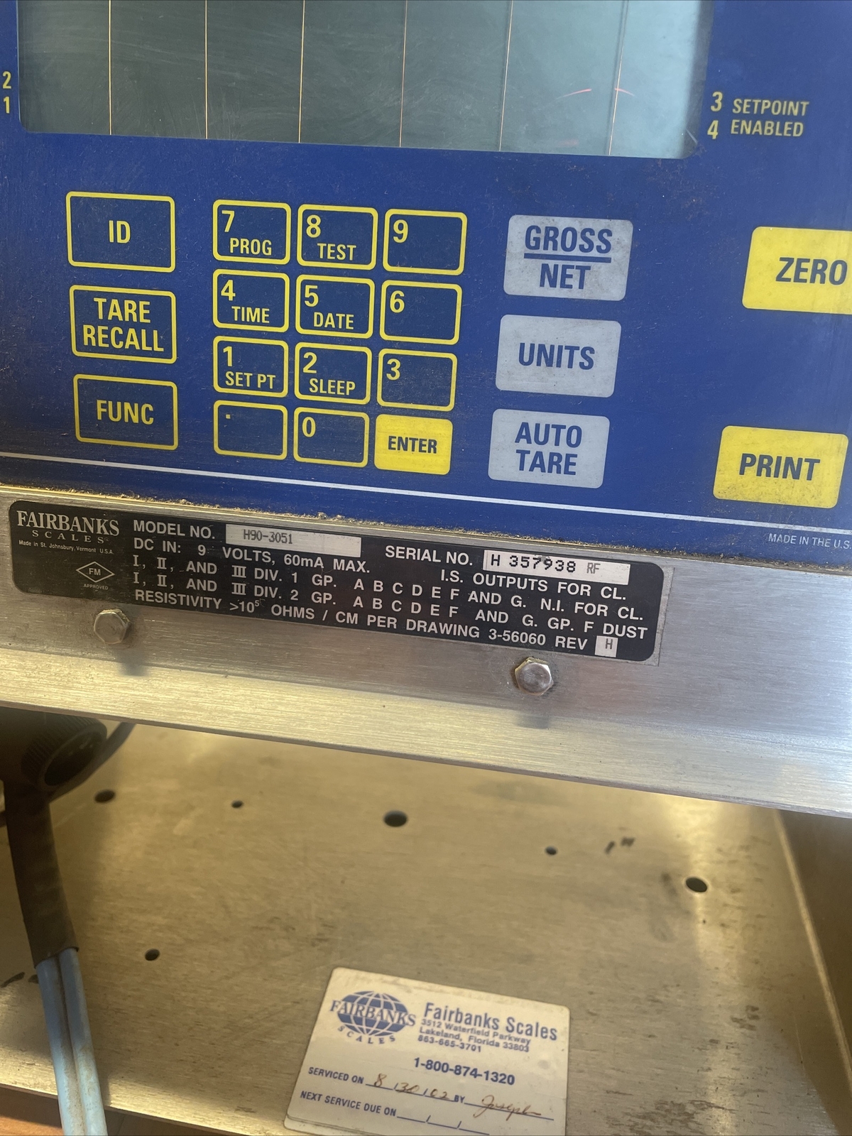 Fairbanks Digital Scale Head Platform Display H90-3051 | eBay