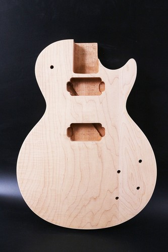 Unfinished LP style guitar Body for DIY mahogany body Maple Cap Set in ...