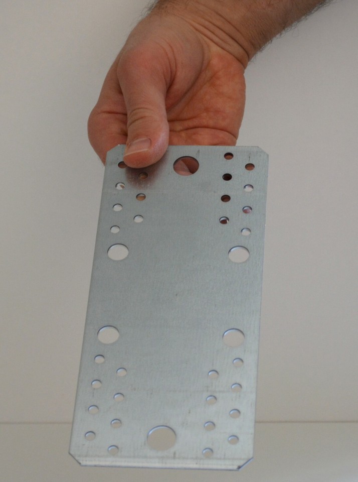 Heavy Duty Flat Metal Connecting Joining Plate Wood Timber Galvanised ...