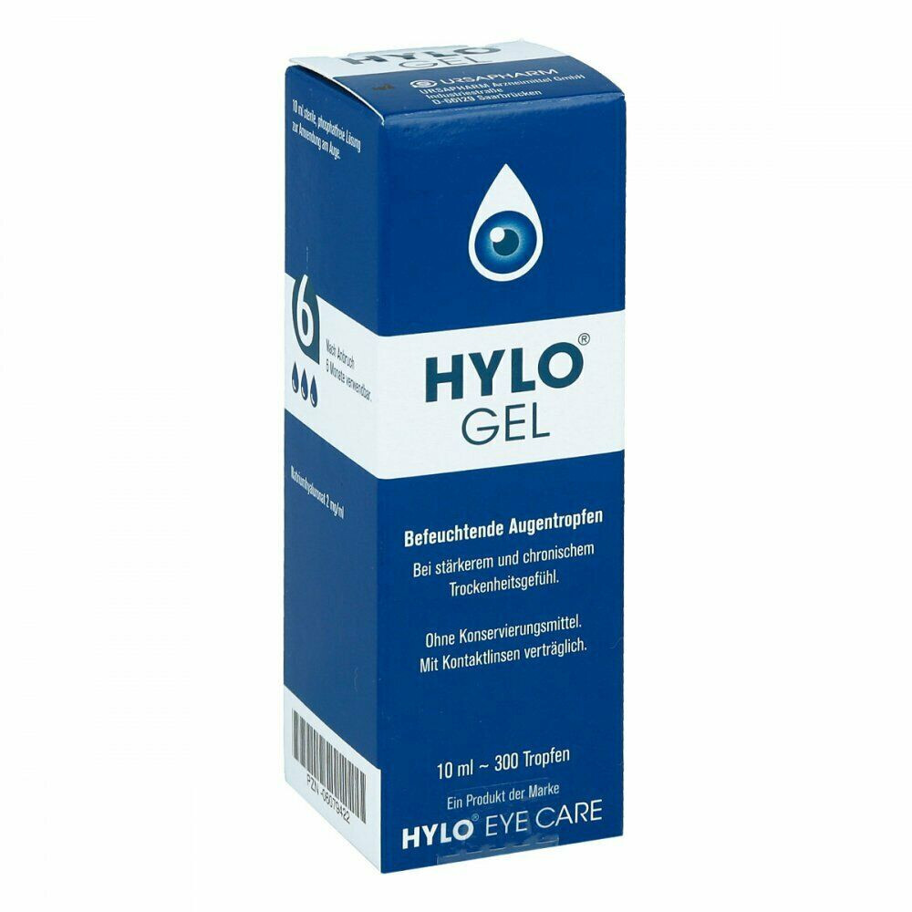 URSAPHARM HYLO GEL LUBRICANT EYE DROPS WITH SODIUM HYALURONATE 0,2% ...