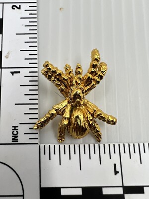 Yellow Gold Spider Tarantula Brooch Pin | eBay