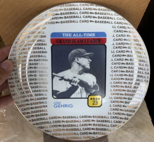Topps Sports Nostalgia LE Plate “Dugout Collections” Lou Gehrig Yankees ...