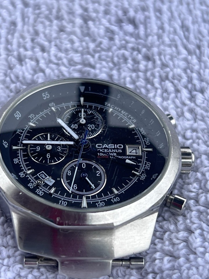 Casio Oceanus 10 bar 2714 OC-500 watch works fine! no band | eBay