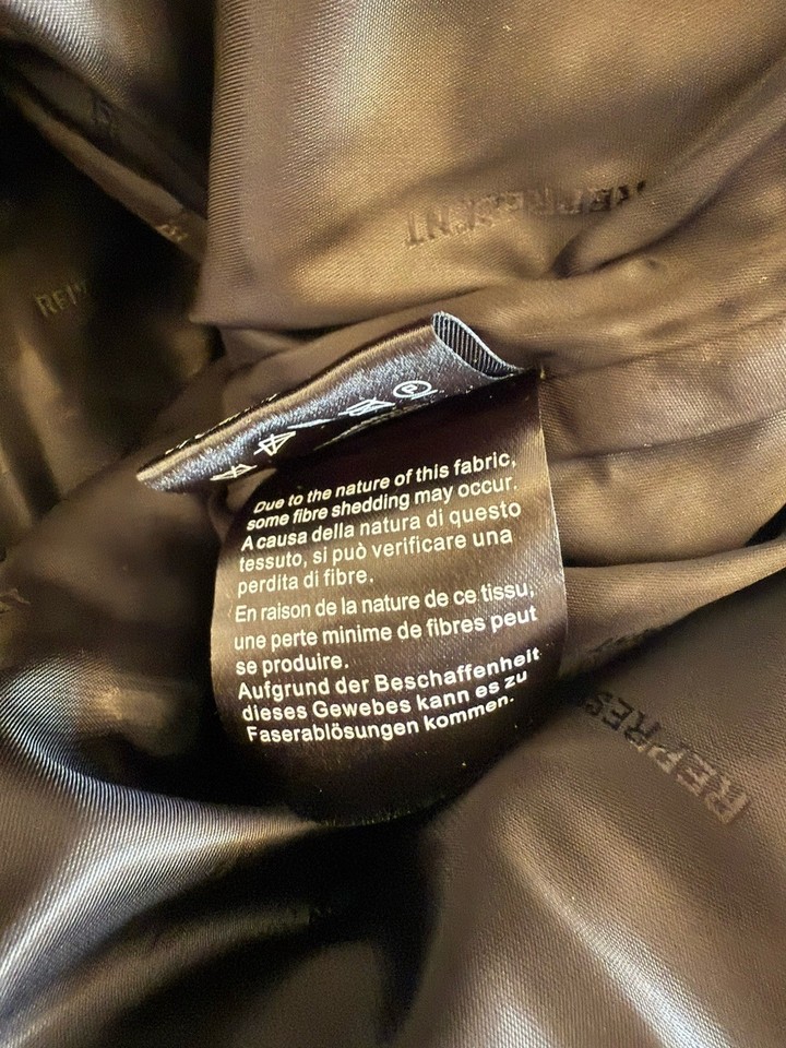 Represent Fleece Zip Through Jacket Sherpa Jet Black Size XXL BNWT | eBay