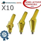 10 Anatomic Angulated Prosthetic 25° (NP) For N0bel Bi0care Active Hex ...