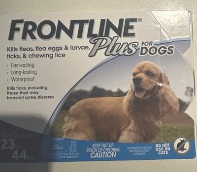 Frontline Plus for Dogs 23-44 lbs. 6 Doses EPA Approved/USA Packaging ...